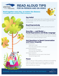 Read Aloud Tips Handout Download Page - United Through Reading