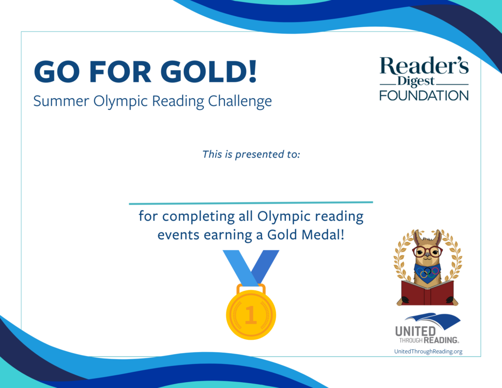 Summer Olympics Reading Challenge - United Through Reading